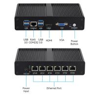 China Intel Pentium 4405U 6LAN RJ45 Software Router DDR4 With Dual Screen Display for sale