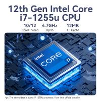 China Intel Core I7 1255U 12th Gen Mini PC DDR5 64GB With Dual LAN And HDMI for sale
