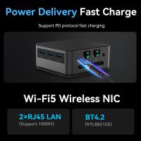 China Intel Alder Lake N95 Intel Mini PC LPDDR5 12GB RAM With Dual LAN And 4K HD For Office for sale