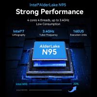 China Intel Alder Lake N95 Intel Mini PC LPDDR5 12GB RAM With Dual LAN And 4K HD For Office for sale