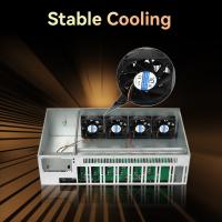 China 8 GPU Mining Rig Slot Mainframe With High Power Supply And Four Cooling Fan for sale