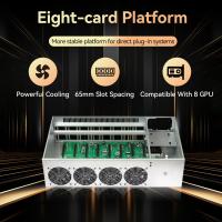 China 8 GPU Mining Rig Slot Mainframe With High Power Supply And Four Cooling Fan for sale