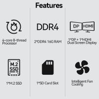 China Dual LAN Office Desktop Mini Computer With DP And HDMI Intel Core Series Prosessor for sale