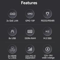 China Intel Celeron J4125 Industrial PC With Dual LAN 4 COM DDR4 8GB And Linux for sale