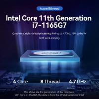 China Intel Core I7 1165G7 Processor Mini PC With Dual Ethernet And DDR4 Up To 64GB for sale
