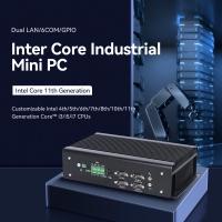China Fanless Industrial PC DDR4 Intel 11th Gen Core i7 10870H Mini PC With GPIO Dual LAN 6COM for sale