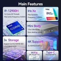 China Intel Core i9 12900H Mini PC With Dual HDMI Dual LAN And DDR4 64G for sale