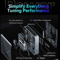 China Fanless Ryzen R7 5800H Gaming Mini PC With DDR4 32G 3200MHz And Dual Ethernet for sale