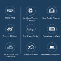 China Intel Core I5-6200U Fanless Mini Industrial PC With Dual RS232 COM Dual LAN DDR4 for sale