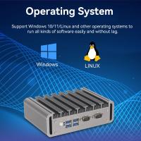 China Intel Celeron J6412 And Core i5-6200U Mini PC Fanless Industrial Support OEM And ODM for sale
