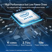 China Intel Celeron J4125 Pentium N5000 Mini PC With DDR4 RAM And MSATA SSD Windows Linux for sale