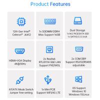 China Intel Celeron J6412 Industrial Mini PC 4 Core 4 Thread With Dual LAN Dual COM for sale