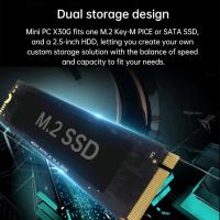 China Linux Fanless PC With Dual COM M.2 Storage Industrial Intel J6412 Mini PC for sale