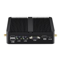 China Intel Mini Industrial Fanless PC With DDR4 8G MSATA SSD Dual LAN HD Display Linux for sale