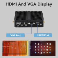 China Intel Mini Industrial Fanless PC With DDR4 8G MSATA SSD Dual LAN HD Display Linux for sale