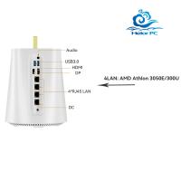 China AMD Athlon 300U 3050E 4 LAN NAS Firewall Mini PC With DDR4 64G And Fan For Router for sale