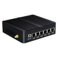 China Intel Fanless Mini PC Router Pfsense With 6 LAN 8G Memory And RJ45 Console for sale