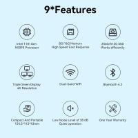 China Celeron N5095 Plastic Intel Mini PC With Dual LAN DDR4 16G Dual Band WiFi And Fan for sale