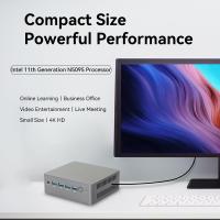 China Celeron N5095 Plastic Intel Mini PC With Dual LAN DDR4 16G Dual Band WiFi And Fan for sale