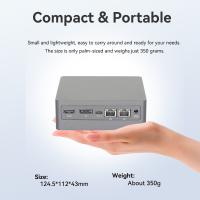 China Dual ALN DDR4 Portable Custom Mini PC With One HDMI Dual Band WiFi And TF Slot for sale