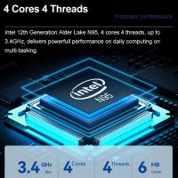China Intel DDR4 Mini Portable PC With WiFi Cooling Fan Dual HD Supports 4K Display for sale