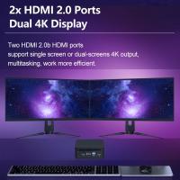 China Intel DDR4 Mini Portable PC With WiFi Cooling Fan Dual HD Supports 4K Display for sale