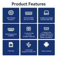 China Dual LAN 4COM ARM RK3568 Industrial PC DDR4 8G EMMC 16G Android 11 Embedded Mini PC for sale