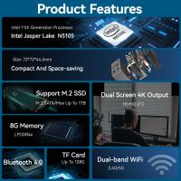 China Celeron N5105 4 Cores 4 Threads Gaming PC With LPDDR4X 8G RAM Single RJ45 LAN for sale