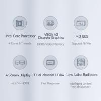 China Intel Core Mini Gaming PC With DDR4 64G And VEGA 4G Discrete Graphics for sale