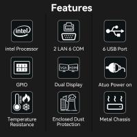 China Intel Celeron J1900 Fanless Industrial PC With Dual COM GPIO And DDR3L 8G for sale