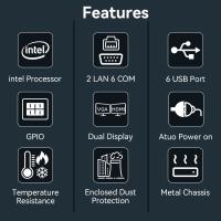 China Intel Core i3 Industrial Fanless PC Mini PC With GPIO And DDR4 16G 6COM for sale