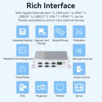 China Intel Core i3 Industrial Fanless PC Mini PC With GPIO And DDR4 16G 6COM for sale