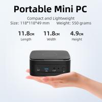 China Single LAN 2.5G Intel Mini PC Dual DDR4 64G Linux Hard Disk WiFi And Cooling Fan for sale