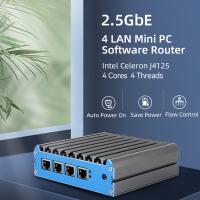 China Intel Celeron J4125 Soft Router With DDR4 Up To 8G Four Gigabit Ethernet PFsense for sale