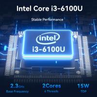 China Intel Core i3 6100U Firewall Mini PC With Linux Single DDR4 Up To 16GB And GPIO for sale