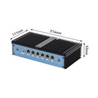 China Intel Pentium 4415U Processor Firewall Mini PC With Fanless Cooling System 6 Ethernet for sale