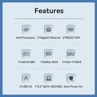 China Intel 120x120mm Mini Motherboard With Dual Realtek 8111F Gigabit LAN And Linux for sale