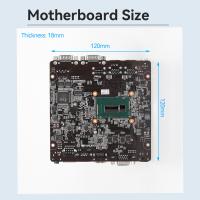 China Intel 120x120mm Mini Motherboard With Dual Realtek 8111F Gigabit LAN And Linux for sale
