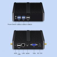 China Intel Core Series Fanless Home Office Mini PC With DDR3L Up To 8G And 8USB Ports for sale