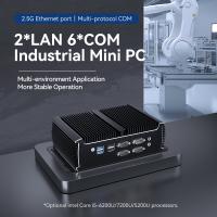 China Dual Ethernet 6COM Industrial PC With Intel Core i5 6200U 2Cores 4Threads Processor for sale