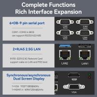 China Dual Ethernet 6COM Industrial PC With Intel Core i5 6200U 2Cores 4Threads Processor for sale