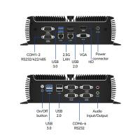 China Dual Ethernet 6COM Industrial PC With Intel Core i5 6200U 2Cores 4Threads Processor for sale