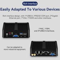 China Dual LAN Dual COM Fanless Industrial PC With Intel Celeron N Series Processors for sale