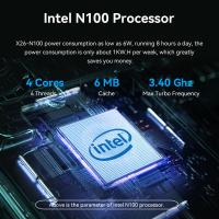 China Intel N100 N5095 Mini PC With Single LAN And DDR4 16G RAM Support Dual Screen Display for sale