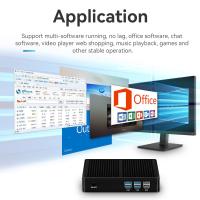 China Intel Celeron And Core Fanless Mini PC With DDR3 RAM 8GB Support Dual Screen Display for sale