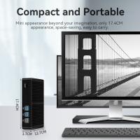China Intel Celeron And Core Fanless Mini PC With DDR3 RAM 8GB Support Dual Screen Display for sale