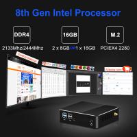 China Intel Core i3 Series Mini Computer With DDR4 Linux And Support Dual Screen Display for sale