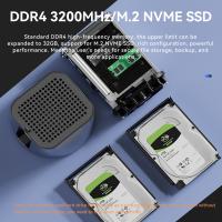 China Intel N100 Processor NAS Mini PC With DDR4 Max Up To 32GB And Dual LAN Dual Fans for sale