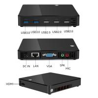 China Intel Pentium 2117U Black Mini Computer With DDR3 RAM And Aluminum Chassis for sale