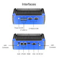 China Dual LAN Dual COM Intel Fanless Mini PC With DDR3 RAM Up To 8GB Linux And mSATA for sale